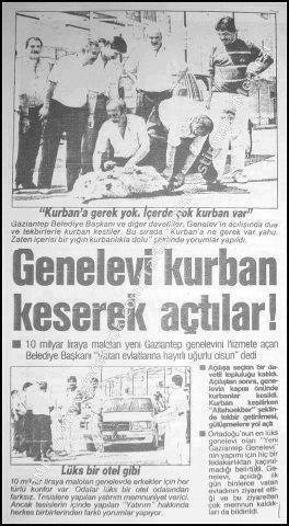 kerhane açılışında kurban kesmek - uludağ sözlük galeri